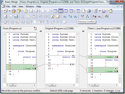 ReadCommit: Araxis Merge integration with TFS - Team System - Visual studio